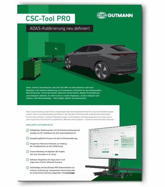 CSC-Tool PRO – ADAS-Kalibriersystem für Werkstätten
