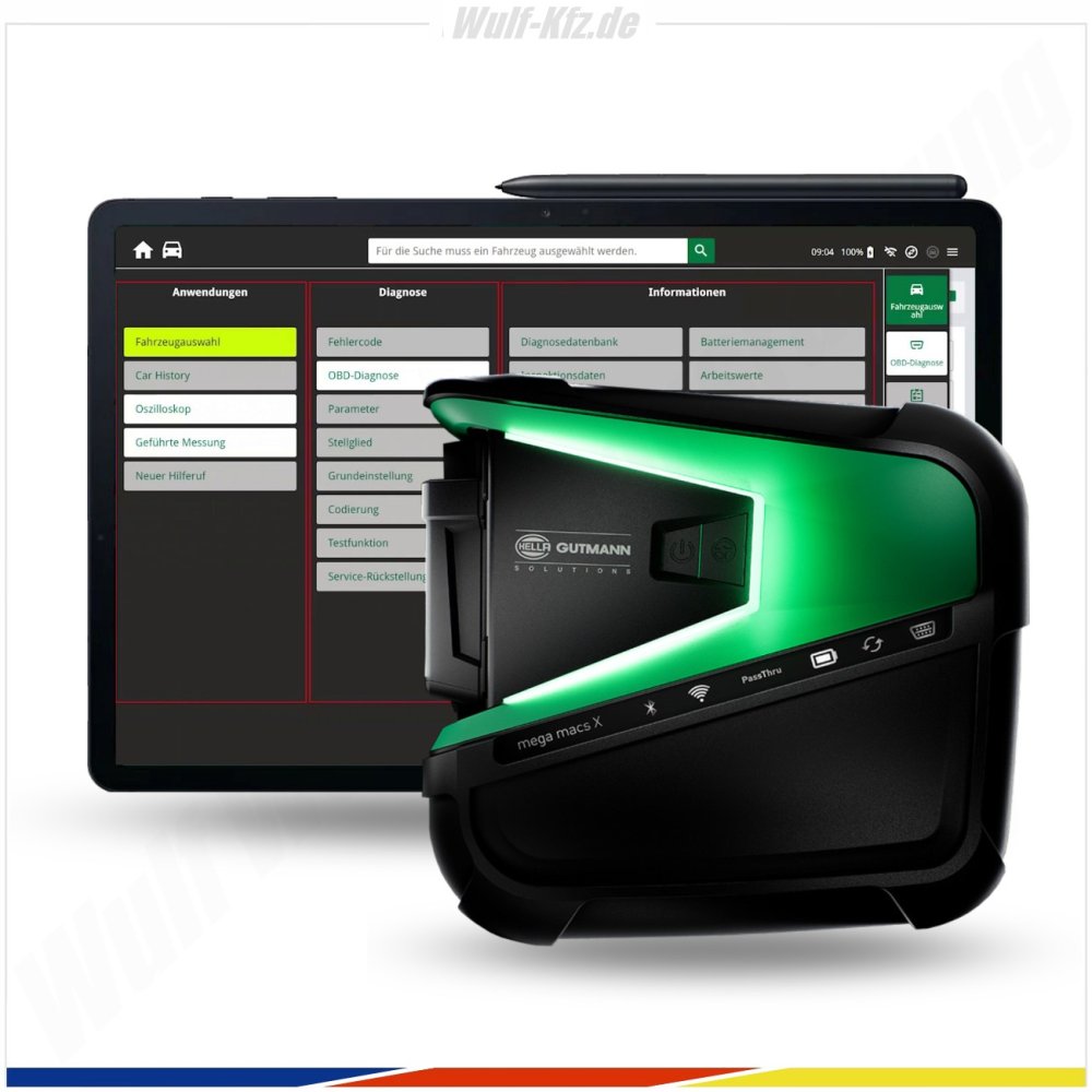 Hella Gutmann Diagnosegerät mega macs X inkl. SDI Modul X2 und Tablet