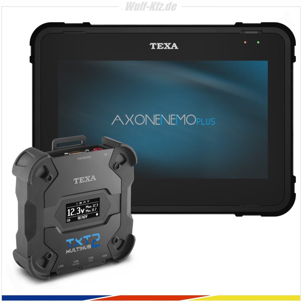 Texa LKW Diagnosegerät AXONE Nemo Plus mit Navigator TXT Multihub 2 TRUCK